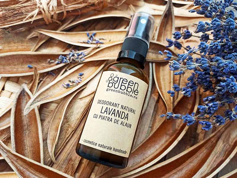 Deodorant Lavandă Spray cu Piatră Alaun - GreenBubble Cosmetice Naturale